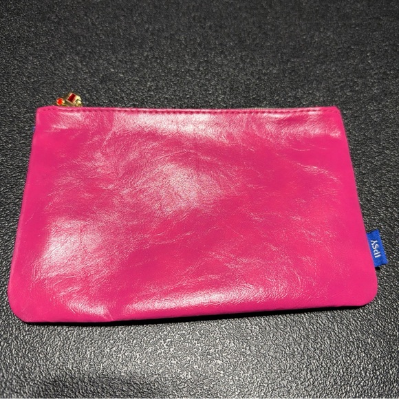 ipsy | Bags | Ipsy Shiny Pink And Blue Cosmetic Pouch | Poshmark